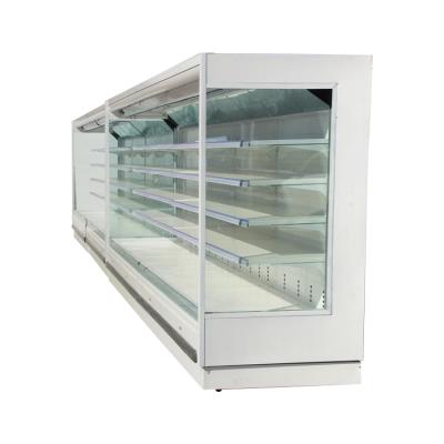 Cina Retail Single-temperature Multi-platform Meat Fridge Display Refrigerator Showcase Freezer For Supermarket Curved Display Cooler Glass Single-temperature in vendita