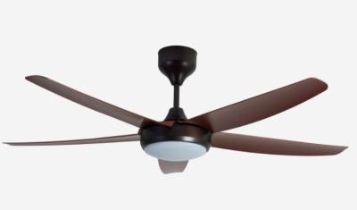 China Goud 56 inch Moderne DC motor plafondventilator met licht Voor kantoor Te koop