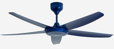 China Moderne blauwe 56 inch DC motor plafond ventilator afstandsbediening zonder licht voor woonkamer Te koop