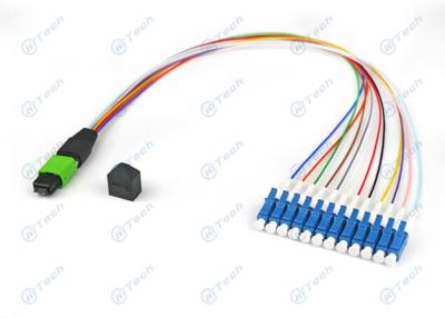 Cina Tipo maschio UPC Endface di MPO MTP di toppa del cavo/MPO-LC del cavo ottico monomodale del saltatore in vendita