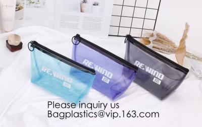 China Double Layer Waterproof Storage Transparent Pvc Cosmetic Bag Pouch With Handle,Fashion Cute Girl'S Glitter Pvc Cosmetic for sale