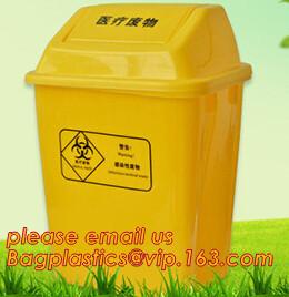 China Square sharps container, medical disposal bins, needle container, Disposable Hospital Biohazard Sharp Collector Waste Bi for sale
