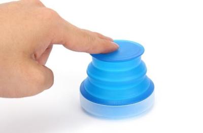 China Portable Creative style foldable travel plastic cup with pill case, Random color creative travel cup with pill case for for sale