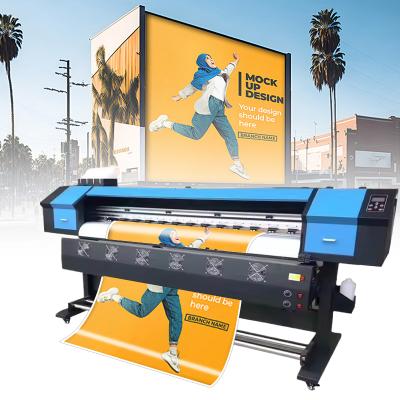 China Advertising Printer Inkjet Type Printer with Xp600 Printhead for CMYK Flex Banner Indoor Outdoor Advertising Printing Machine for sale