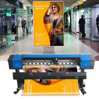 China XP600 Eco Solvent Printer 1.8M Canvas Print Plotter Printer for Indoor Billboard Poster Flex Banner Printing Machine for sale