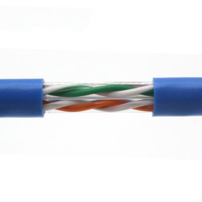 중국 LSZH 기갑 이더넷 케이블 Cat6 2x4p 23awg 비차폐 UTP 솔리드 PVC 판매용