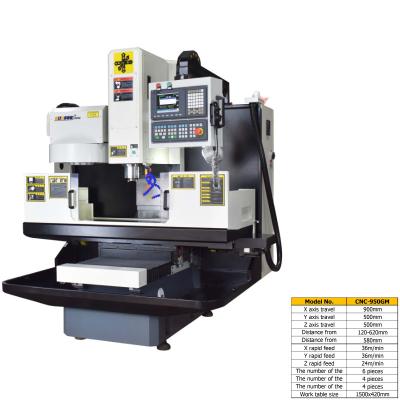 Cina 3 controllo numerico di CNC di asse del centro di lavorazione 900mm di viaggio verticale dell'ascissa in vendita