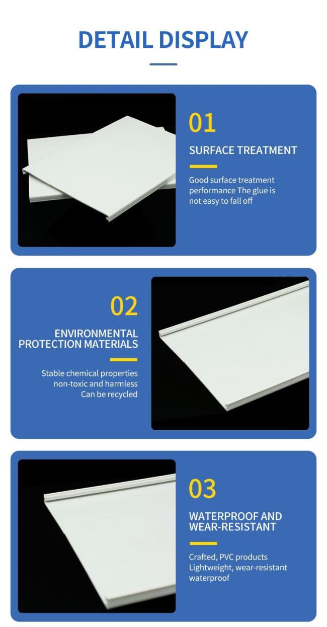 Custom Wide PVC Profile for Colorful Panel