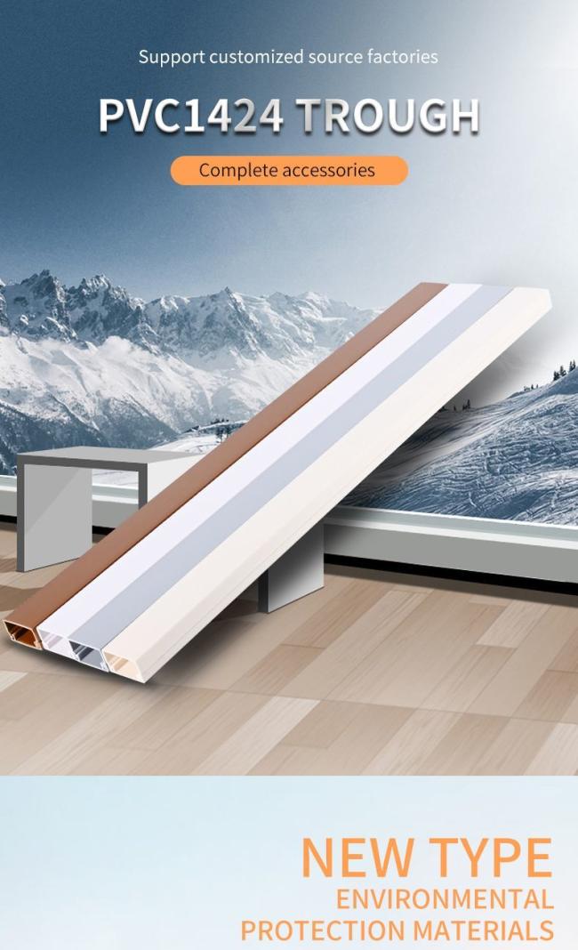 Square PVC Wireway Cable Trunking System