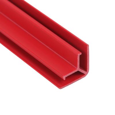 Κίνα Διακόσμηση πλαστικό προφίλ γραφικό PVC εξαντλημένα προφίλ κόκκινο L γωνιακό προφίλ προς πώληση