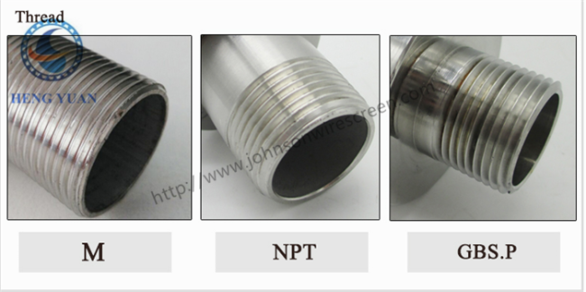 Cross-section view of water filter nozzle design
