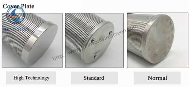 Assembly diagram of wedge wire screen filter nozzle