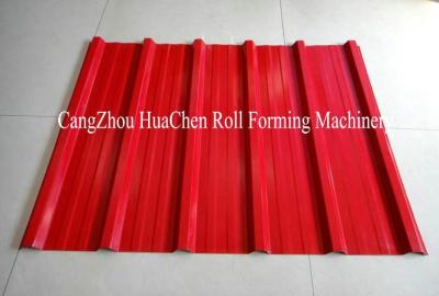 China Siemens PLC-Doppelschicht-Dach-Platten-Rolle, die Maschine mit Stahl der Stahlwalze-No.45 bildet zu verkaufen