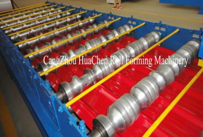 China Farbdeckung glasig-glänzende Fliesen-Rolle, die Maschine mit hydraulische Presse-Ausschnitt bildet zu verkaufen