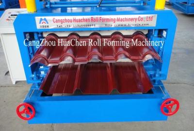 China Farbstahl galvanisierte Doppelschicht-Rolle, die Maschine, Dach-Platten-Rollenform-Ausrüstung bildet zu verkaufen