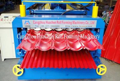China CER Zustimmungs-Doppelschicht-Rolle, die Maschine für Metallplattform und Stahl-Fliese bildet zu verkaufen