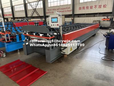 China 380v 3 Phase 50hz Dachblech Rollformmaschine für Dicke 0,3-0,8 mm zu verkaufen