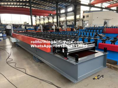 China 380v 3 Phase 50hz Dachblech Rollformmaschine für Dicke 0,3-0,8 mm zu verkaufen