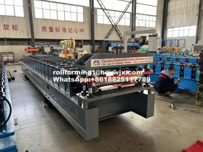 China Präzise anpassbare Dachblech-Rollformmaschine Hydraulikschneiden zu verkaufen