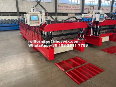 China 5.5KW AG-Panel-Doppelschicht-Rollformmaschine zu verkaufen