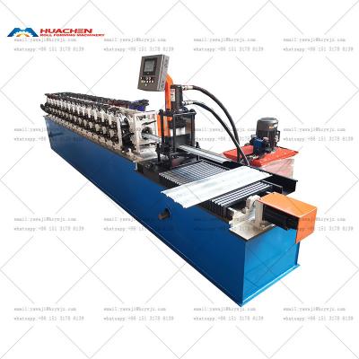 China Farbstahl-Schleifer-Türrollenformmaschine 15 m/min zu verkaufen