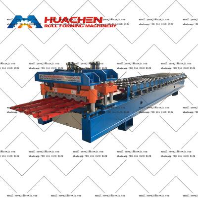 China Máquina de moldeado de revestimiento de chapa de producción con 18 estaciones de rodillos en venta