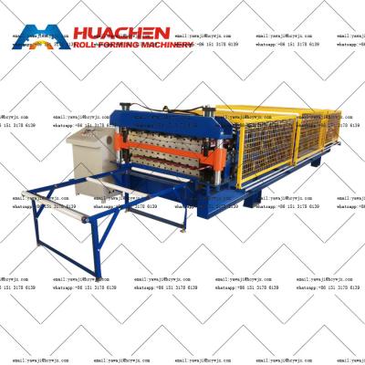 China Máquina de moldeado de rollo de doble cubierta de aluminio con accionamiento de cadena dentro de 380v 50Hz 3 fases en venta