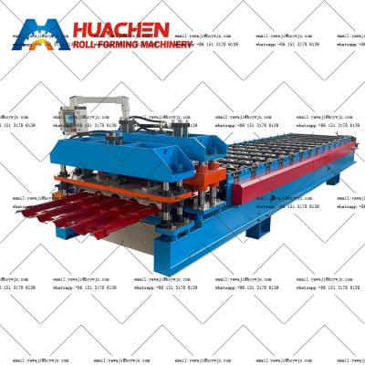 China Máquina de moldeado de azulejos de techo de 1200 mm con 14 estaciones en venta