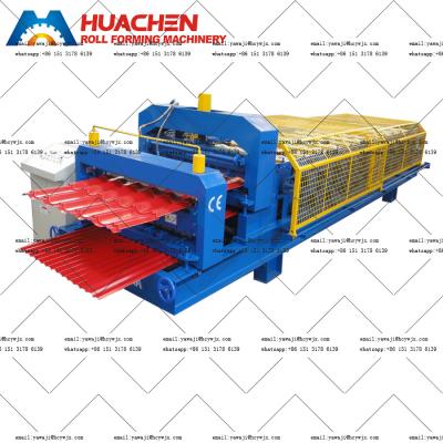 China Metall-Silo-Doppelschicht-Rollformmaschine CE-Zertifikat zu verkaufen