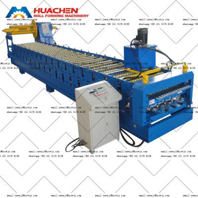 China Máquina de moldeo de rodillos de doble capa de 1000 mm de 18 estaciones 3 fases en venta