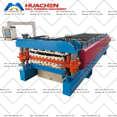 China Máquina de moldeado de rodillos de doble capa de silos metálicos profesionales en venta
