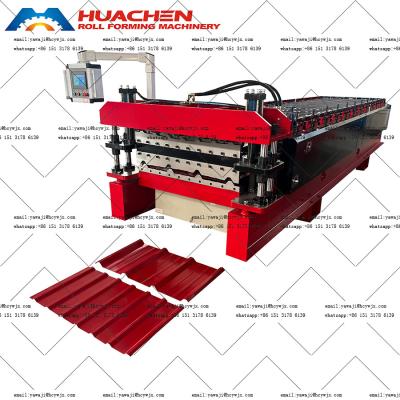 China 915 mm máquina de moldeado de rollo de doble capa de azulejos glaseados romanos en venta