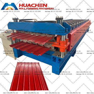 China Daken 1250 mm Dubbellaag rollenvormende machine 380v Te koop