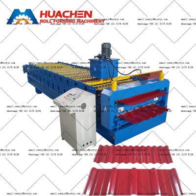 China Máquina de moldeado de rodillos de doble capa de chapa de techo PPGI / GI en venta