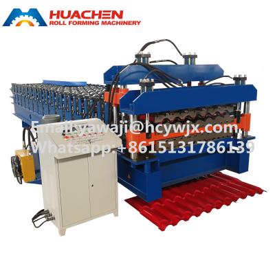 China Doppeldeck-Rollformmaschine für Dachbleche zu verkaufen