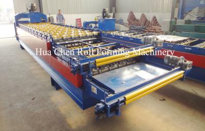 China PPGI-Stahl zwei Schicht-gewölbte Dach-Schneidemaschine zu verkaufen