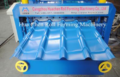 China Gewölbte Doppelschicht-Hochgeschwindigkeitsrolle, die Maschine mit PLC-Steuerung bildet zu verkaufen