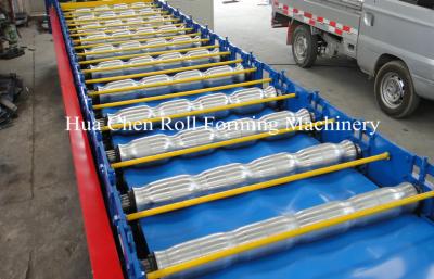 China Gewölbte Doppelschicht-Hochgeschwindigkeitsrolle, die Maschine mit PLC-Steuerung bildet zu verkaufen