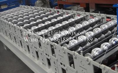 China Glazed Tile Trapezoidal Double Sheet Roll Forming Machine Width 1250MM for sale