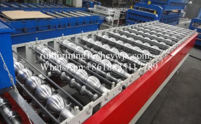 China Glazed Tile Trapezoidal Double Sheet Roll Forming Machine Width 1250MM for sale