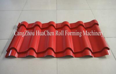 China Partical-Bogen-Deckungs-Rollen glasig-glänzende Fliese, die Maschine für Furchungs-Profil bildet zu verkaufen