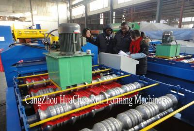 China 70mm Wellen-Durchmesser-Doppelschicht glasig-glänzende Fliesen-Rolle, die Maschine mit der 11 Reihen-Rolle bildet zu verkaufen