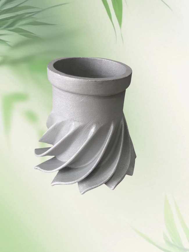Close-up view of Wax Casting Impeller