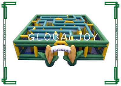 Chine Labyrinthes gonflables de jungle de bâche de PVC ignifuges pour les adultes EN14960 à vendre