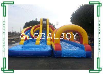 China De gele Dia van Bouncy van Jonge geitjes Opblaasbare Dia's Natte Droge Reuze met Combo Te koop