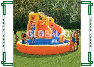 China 0.55mm opblaasbare het waterdia van pvc voor jonge geitjes en volwassenen, het waterdia van het spronghuis Te koop