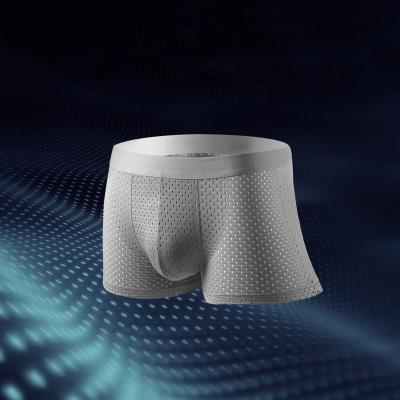 Chine Antibactérien plus des shorts de boxeur de taille glacez les dossiers de boxeur de Spandex du polyester des hommes en soie à vendre