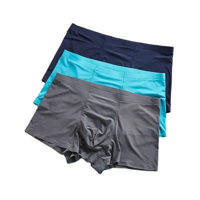 Chine Le boxeur des hommes viables donne des instructions les sous-vêtements sans couture en soie de la glace des hommes jetables de troncs à vendre