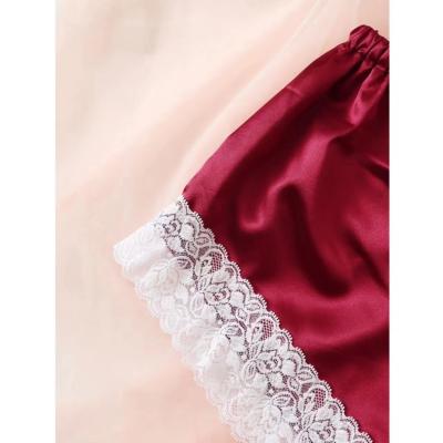 Κίνα Lingerie κομπινεζόν δαντελλών Floral προκλητικά πιτζάματα σατέν μεταξιού μόδας για των γυναικών προς πώληση