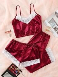 Κίνα Lingerie κομπινεζόν δαντελλών Floral προκλητικά πιτζάματα σατέν μεταξιού μόδας για των γυναικών προς πώληση